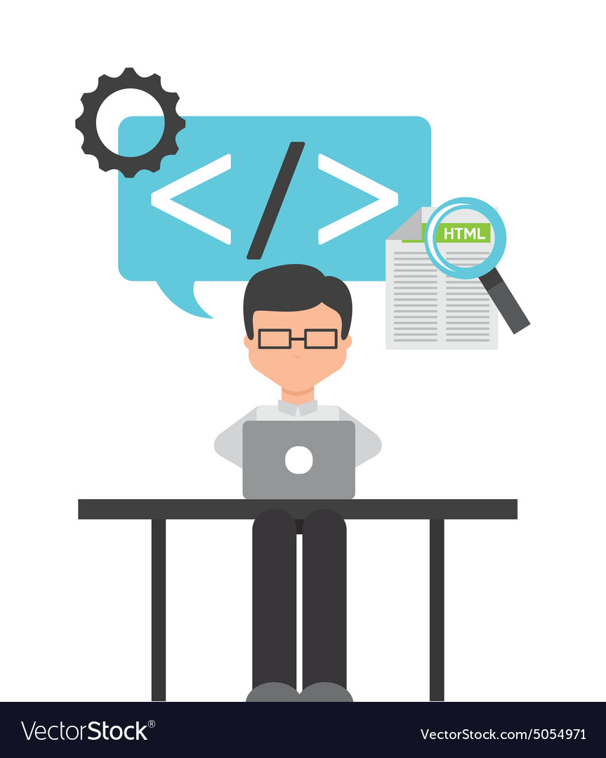 Programming software Royalty Free Vector Image