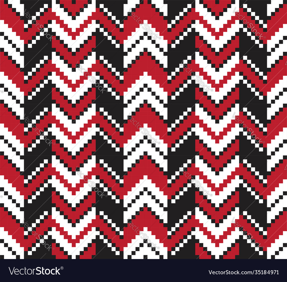 Red chevron seamless pattern background Royalty Free Vector