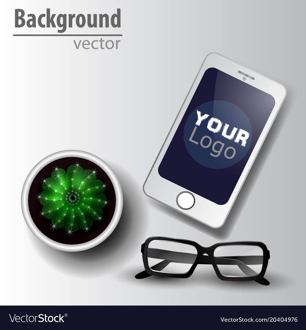 Cactus top view Royalty Free Vector Image - VectorStock