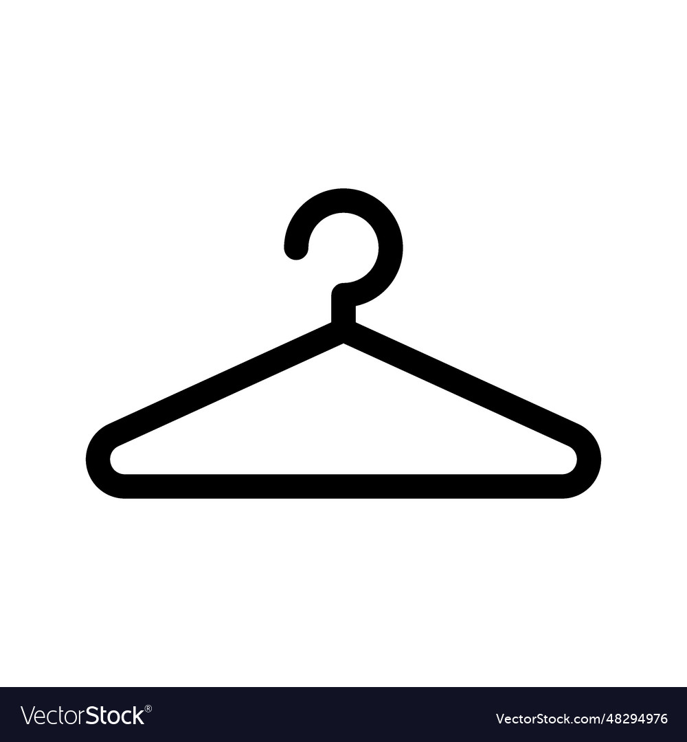 Clothes hanger icon Royalty Free Vector Image - VectorStock