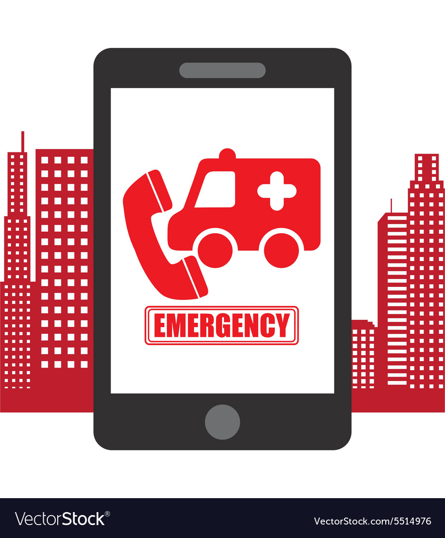Emergency concept Royalty Free Vector Image - VectorStock