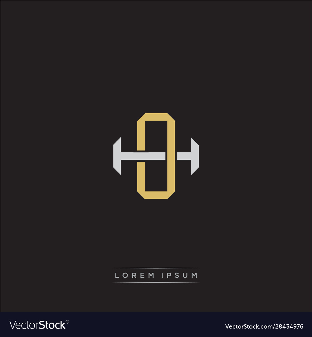 Initial letter overlapping interlock logo Vector Image