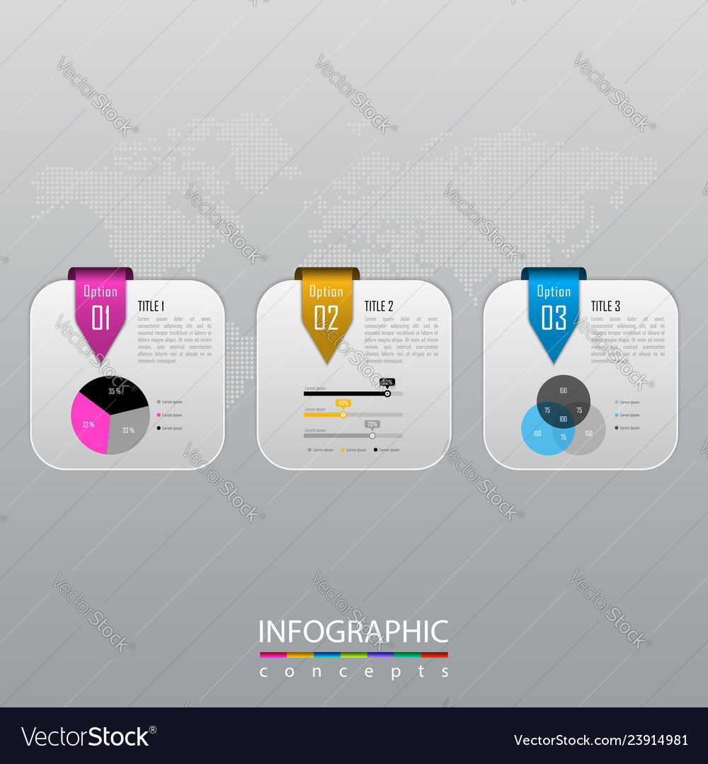 Abstract infographic template for chart diagram Vector Image