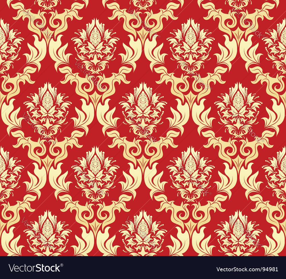 Damask Pattern Royalty Free Vector Image Vectorstock