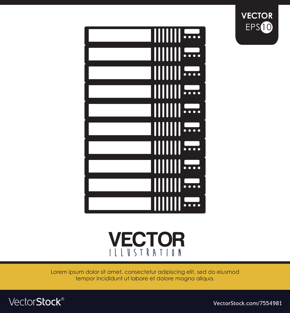 Data center design Royalty Free Vector Image - VectorStock
