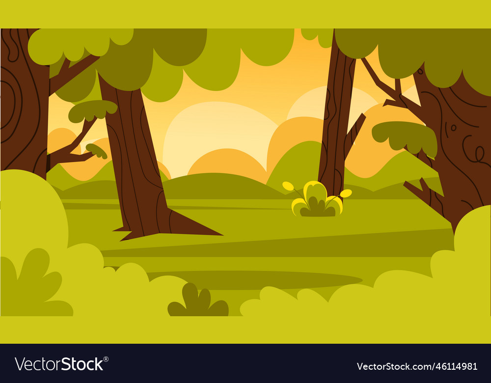 Forest background Royalty Free Vector Image - VectorStock
