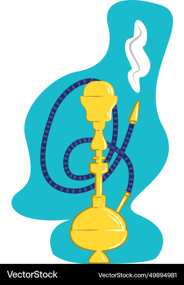 Icon arabic hookah concept shisha smoking mixture Vector Image