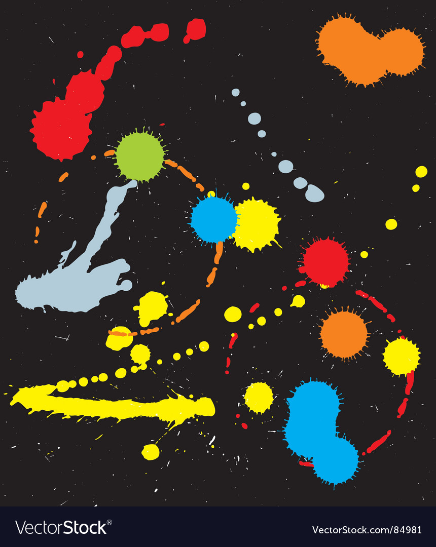 Ink splats Royalty Free Vector Image - VectorStock