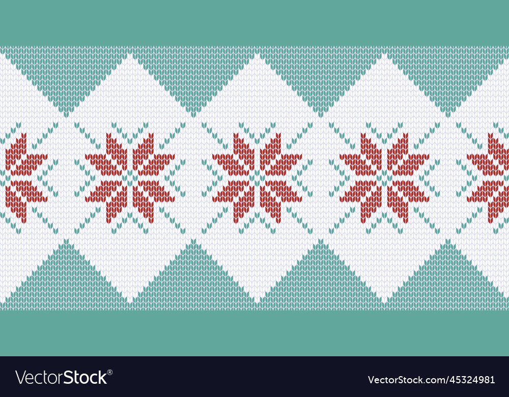 Knitted seamless pattern background Royalty Free Vector