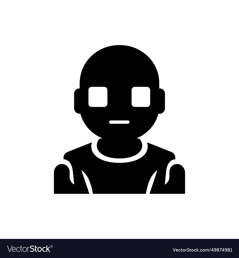 Robot avatar icon Royalty Free Vector Image - VectorStock