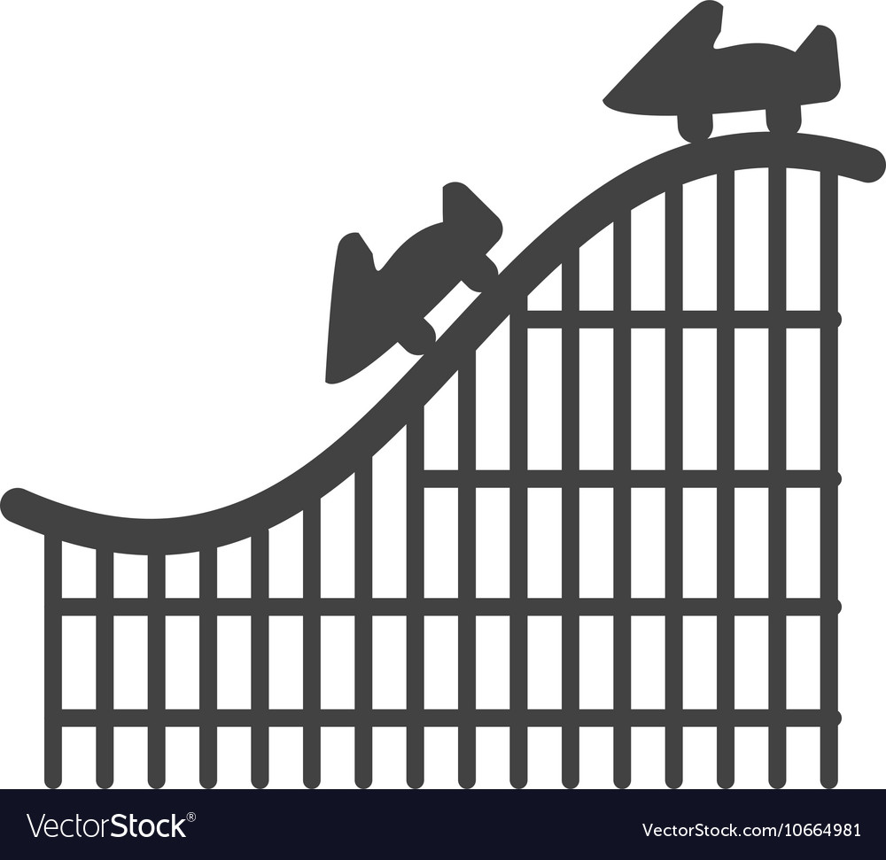 Roller coaster Royalty Free Vector Image - VectorStock