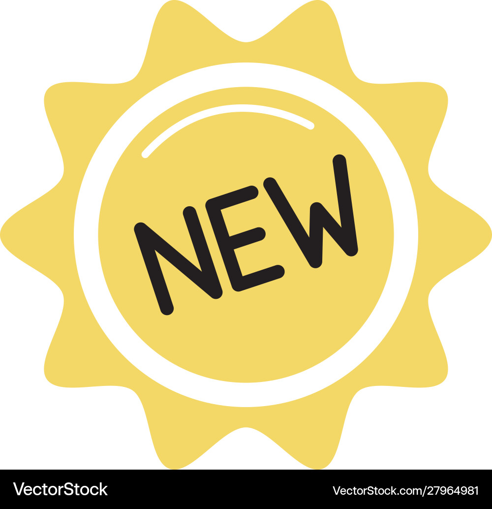 Seal commercial with new word Royalty Free Vector Image