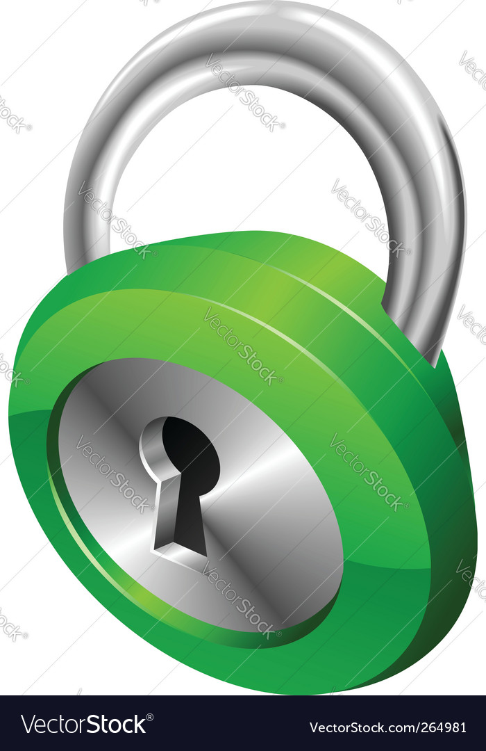 Security padlock Royalty Free Vector Image - VectorStock