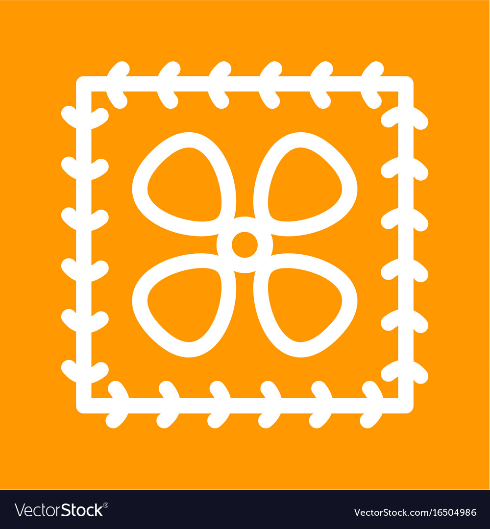 Embroidered pattern Royalty Free Vector Image - VectorStock