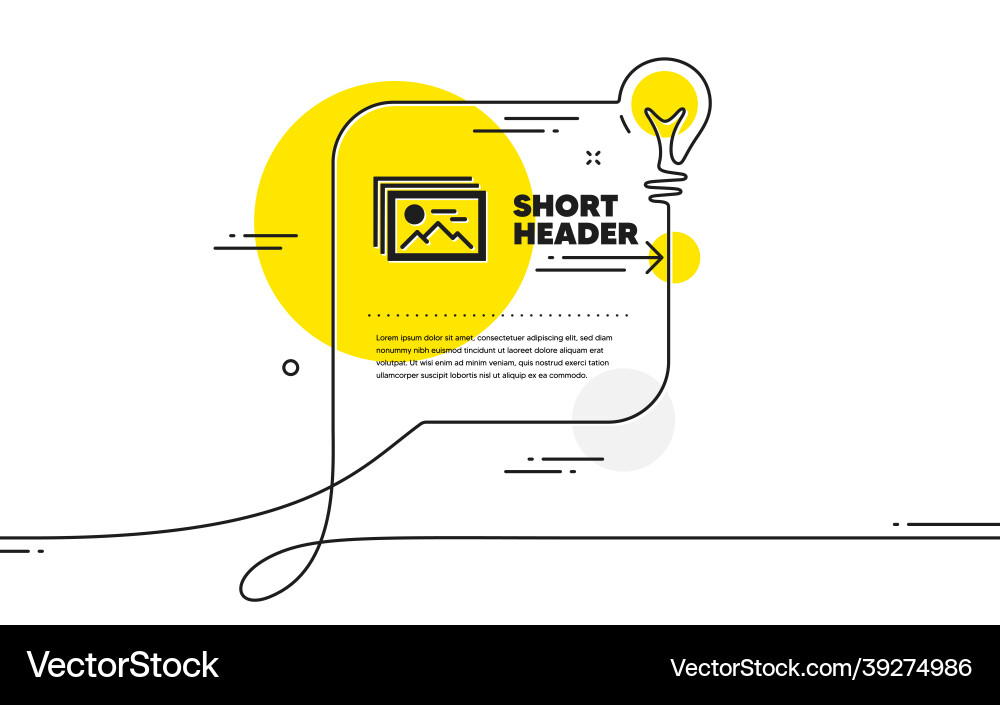 Image gallery simple icon photo thumbnail sign Vector Image