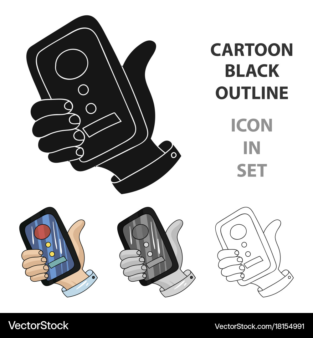 Call conference icon in cartoon style isolated Vector Image