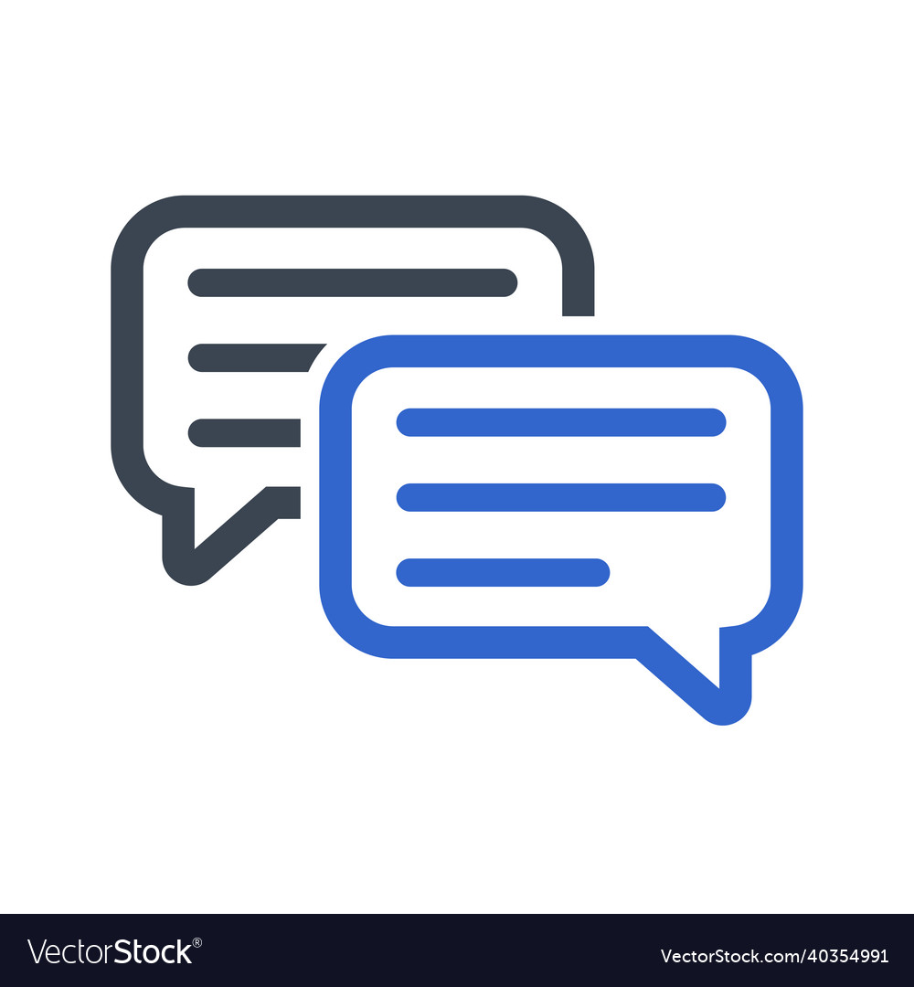 Chat communication icon Royalty Free Vector Image