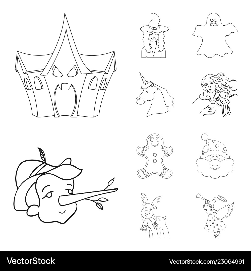 Design of tale and character symbol Royalty Free Vector