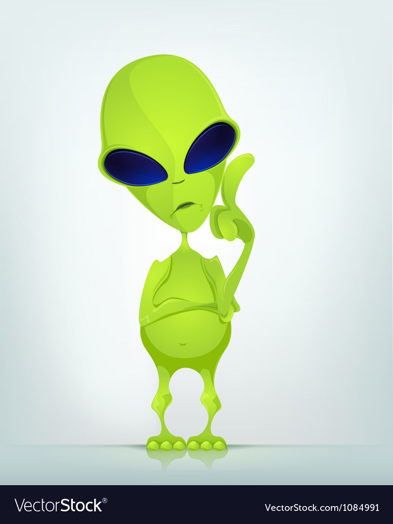 Funny Alien Royalty Free Vector Image - VectorStock