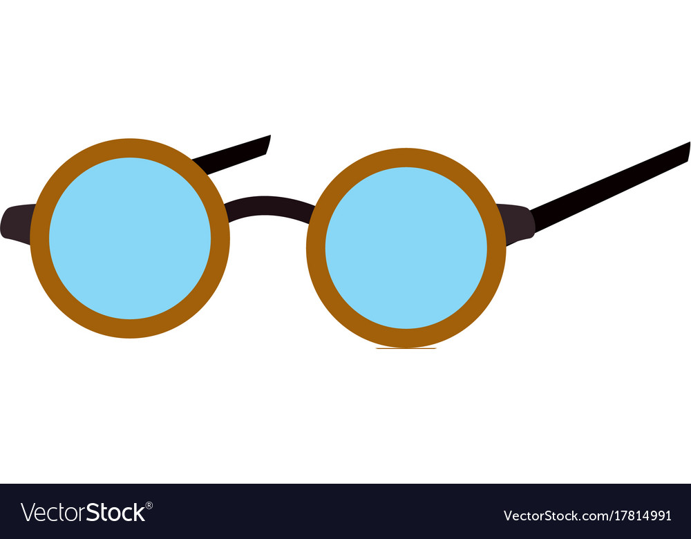 Old Glasses Isolated Royalty Free Vector Image