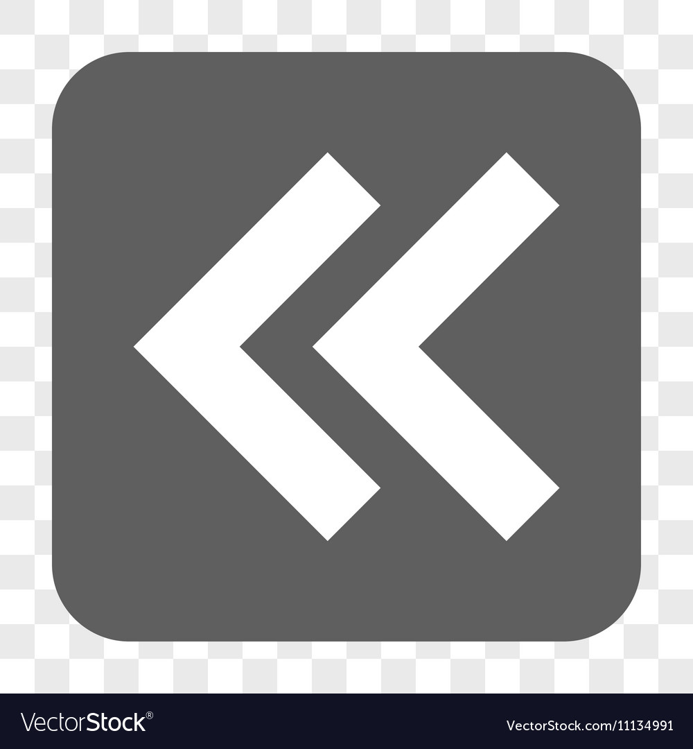 Shift left rounded square button Royalty Free Vector Image