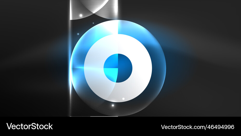 Abstract background blue shiny glowing neon color Vector Image