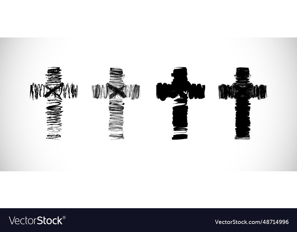 Cross set Royalty Free Vector Image - VectorStock