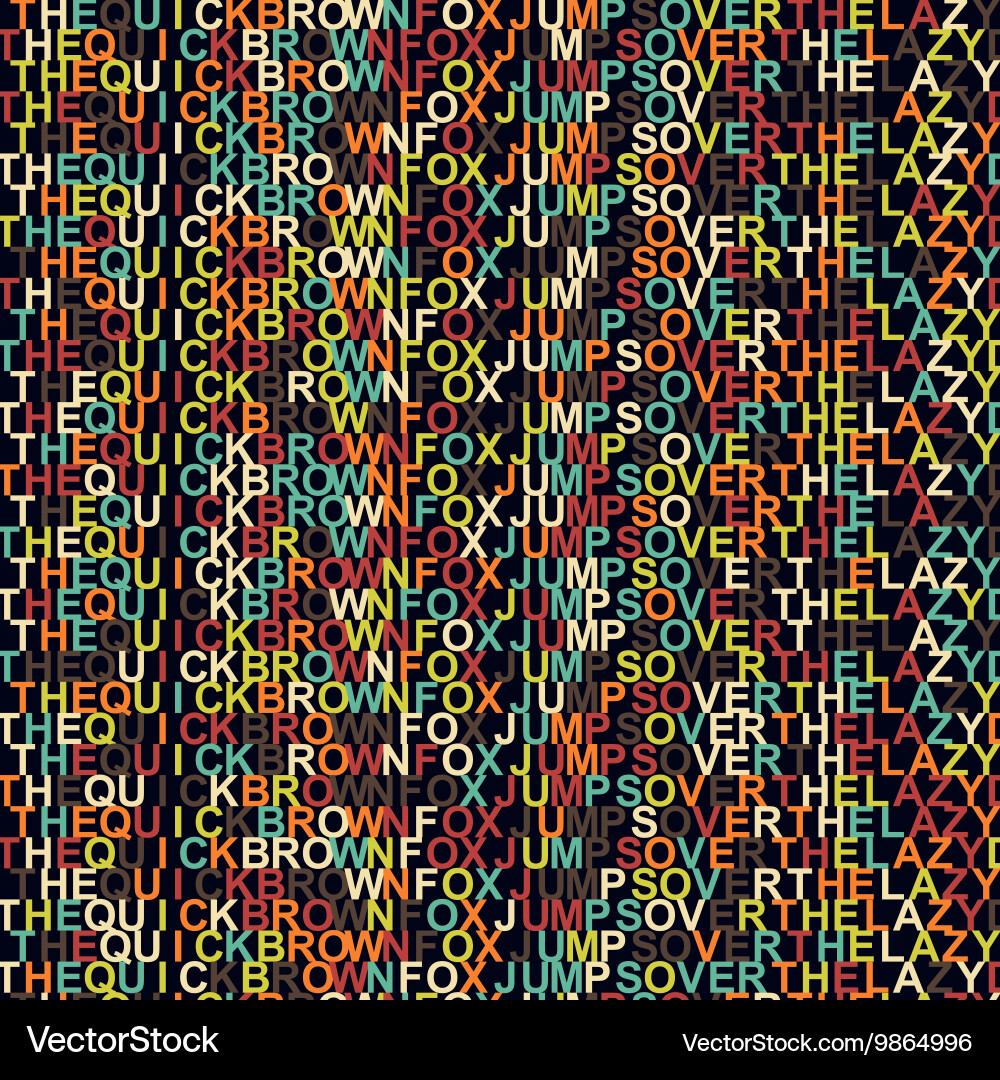 Hand drawn letters multicolored pattern Royalty Free Vector