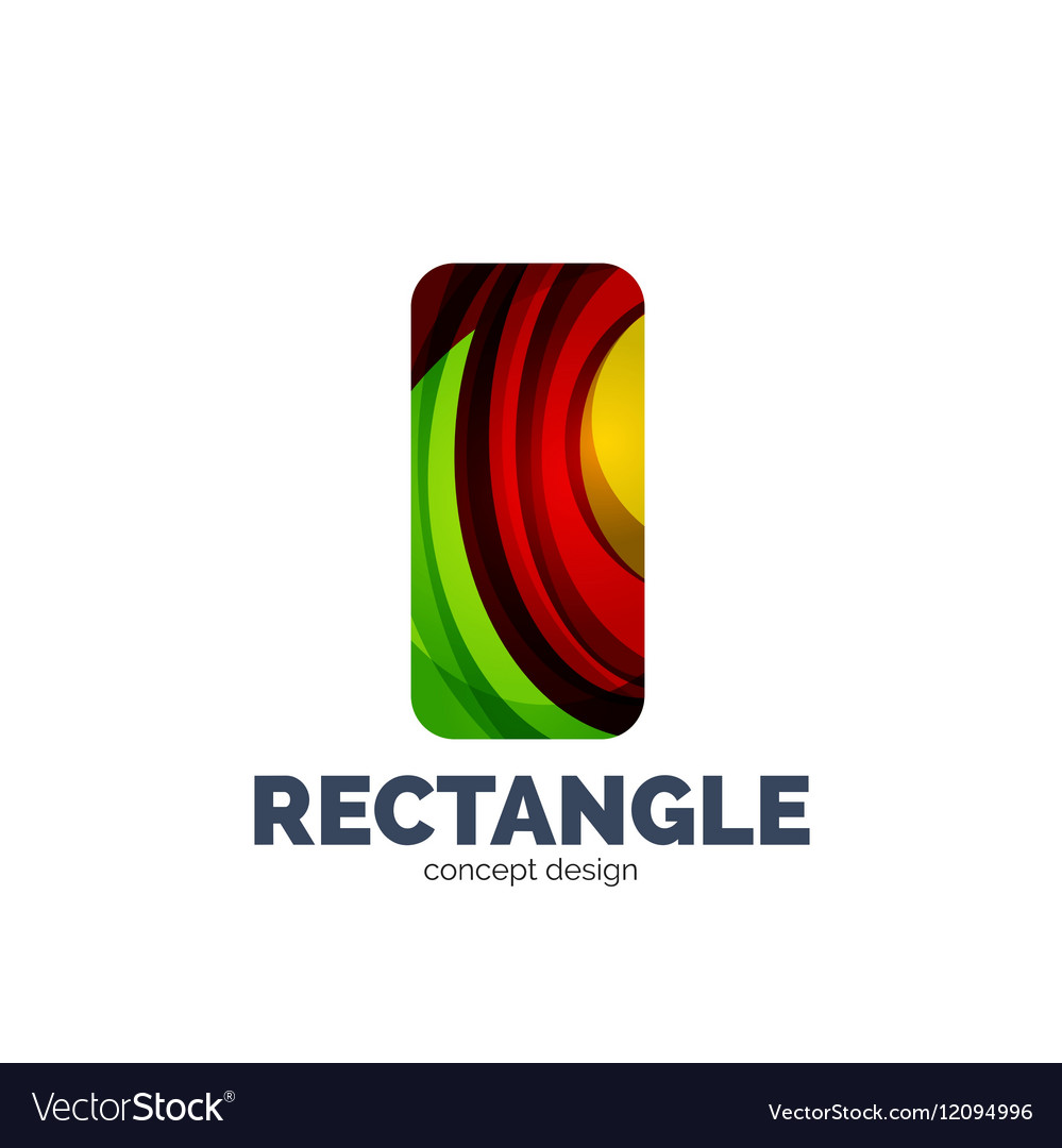 Rectangle logo Royalty Free Vector Image - VectorStock