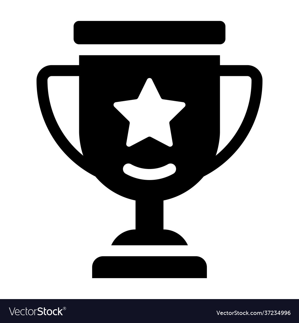 Star trophy Royalty Free Vector Image - VectorStock