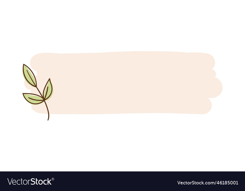 Aesthetic boho floral frame cute pastel border Vector Image