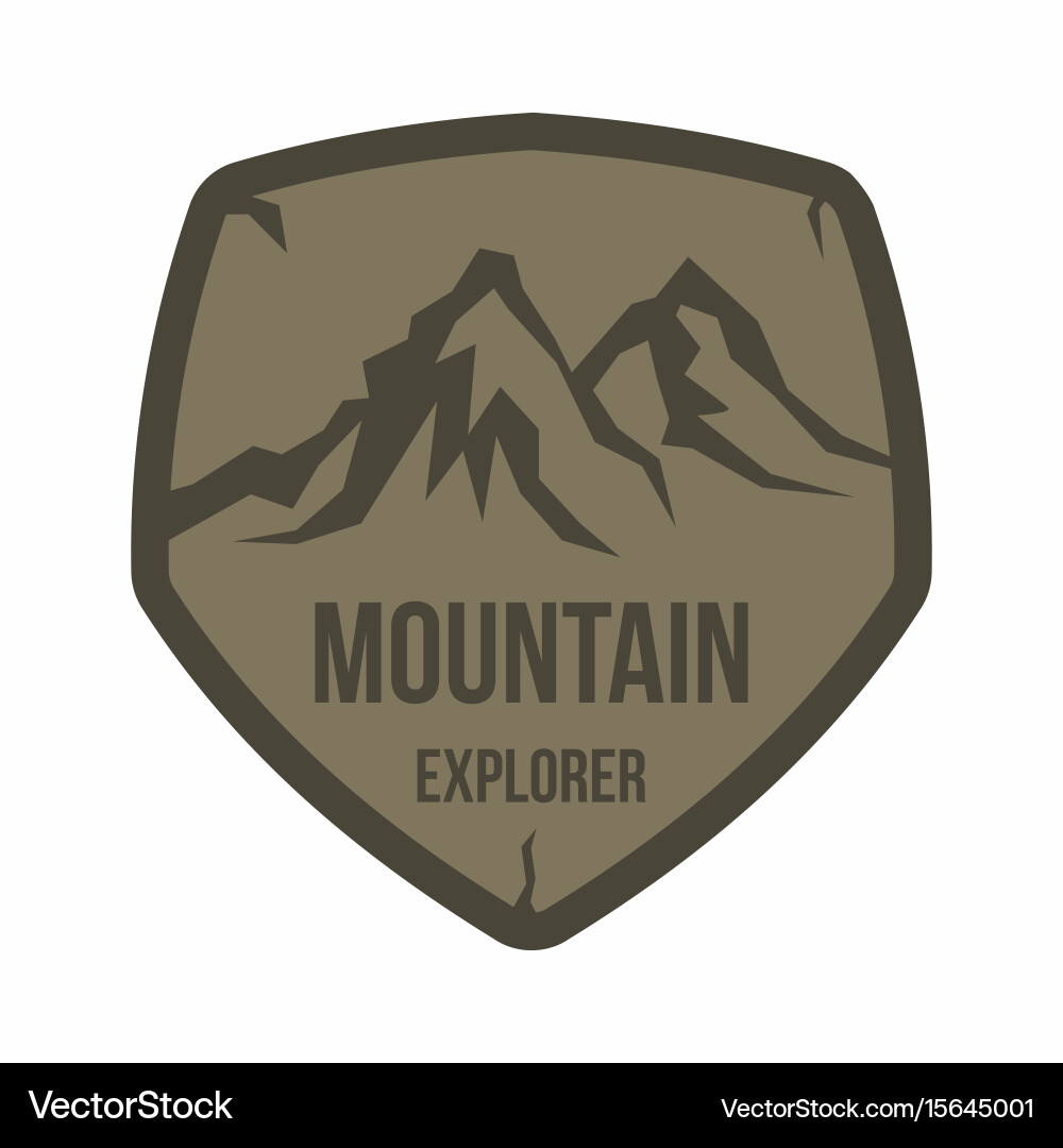 Mountain labels in vintage style Royalty Free Vector Image