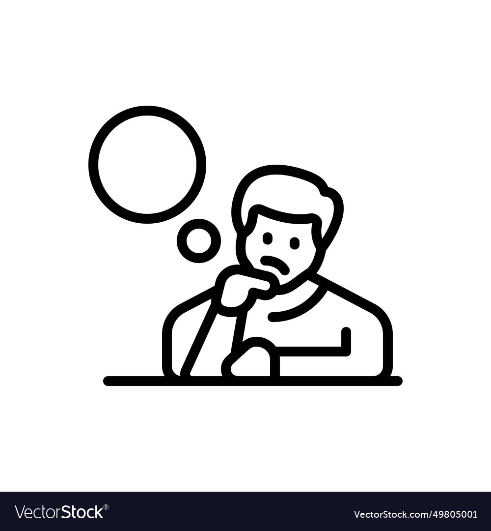 Thinking Royalty Free Vector Image - VectorStock