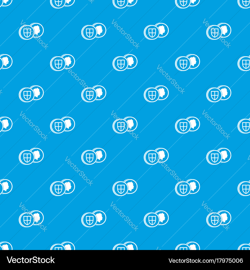 Coins of uk pattern seamless blue Royalty Free Vector Image