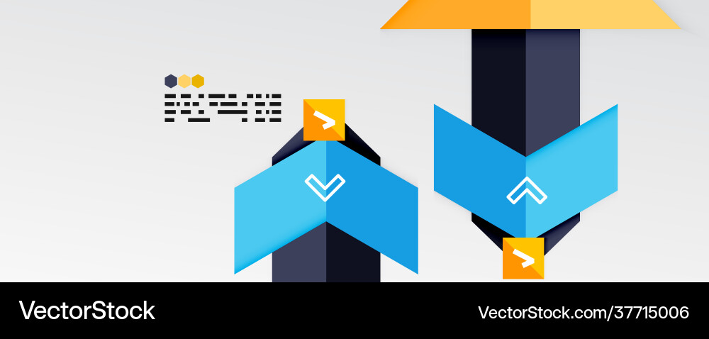 Shiny color triangles and geometric shapes Vector Image
