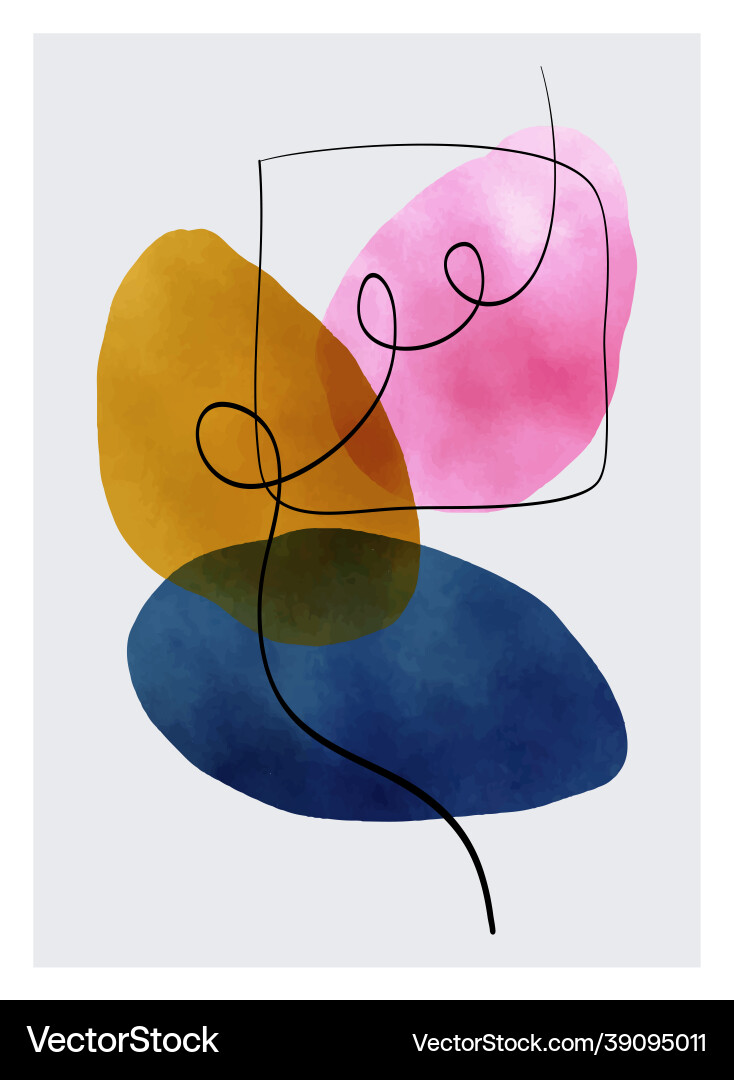 Abstract contemporary modern trendy set Royalty Free Vector