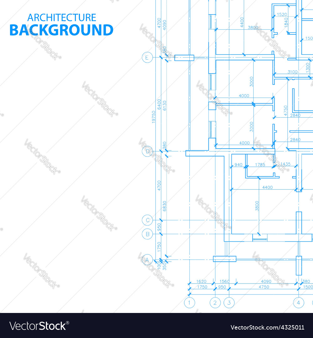Architecture plan Royalty Free Vector Image - VectorStock