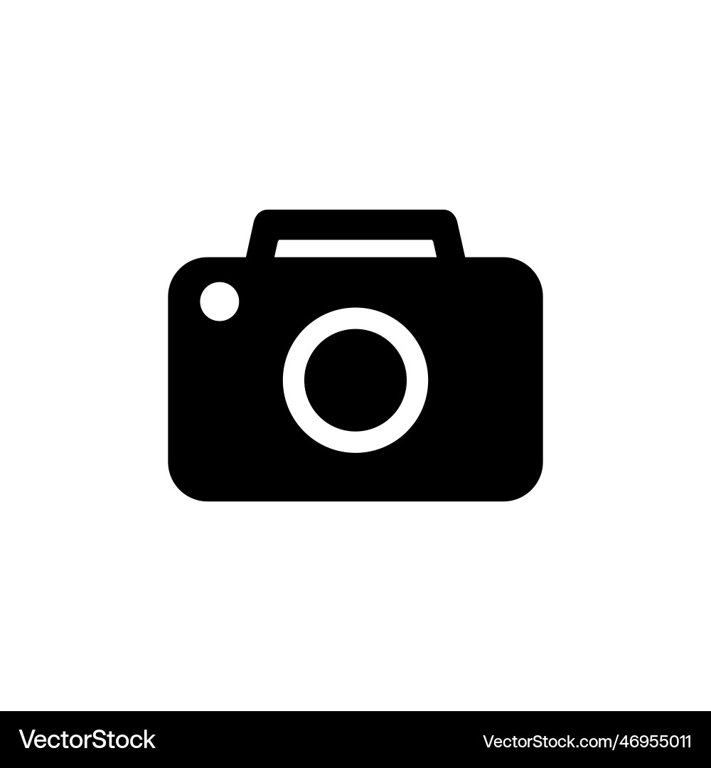 Camera icon in trendy flat style isolated Vector Image
