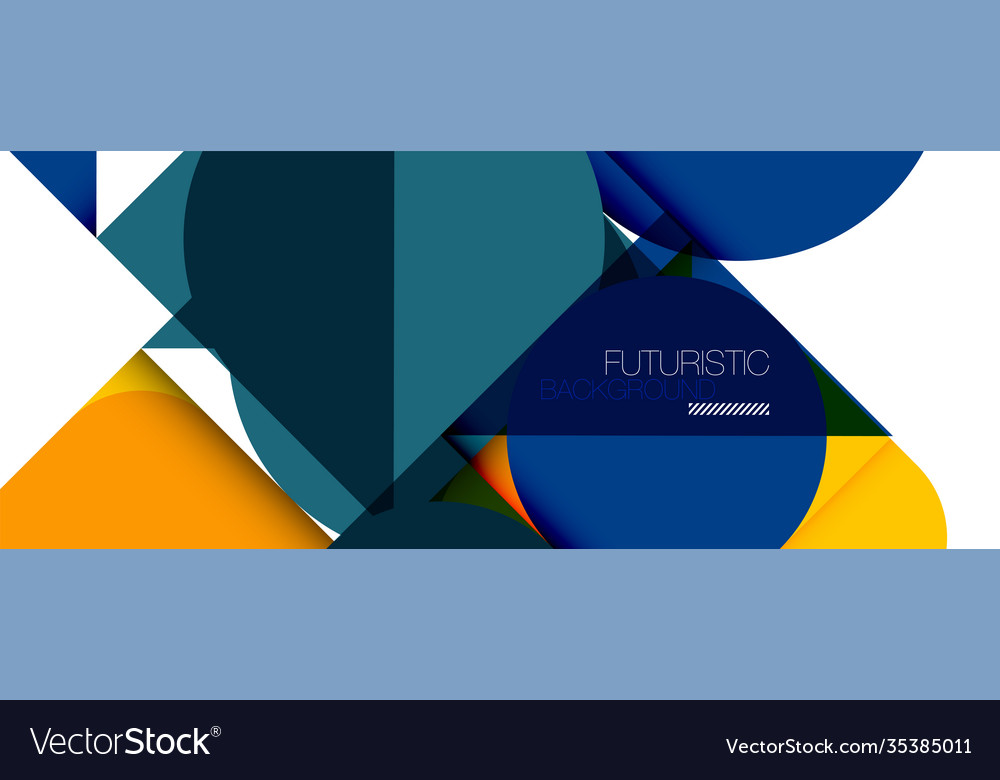 Clean minimal geometric abstract background Vector Image