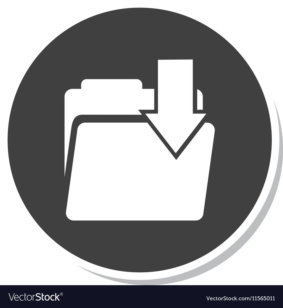Folder data document icon Royalty Free Vector Image