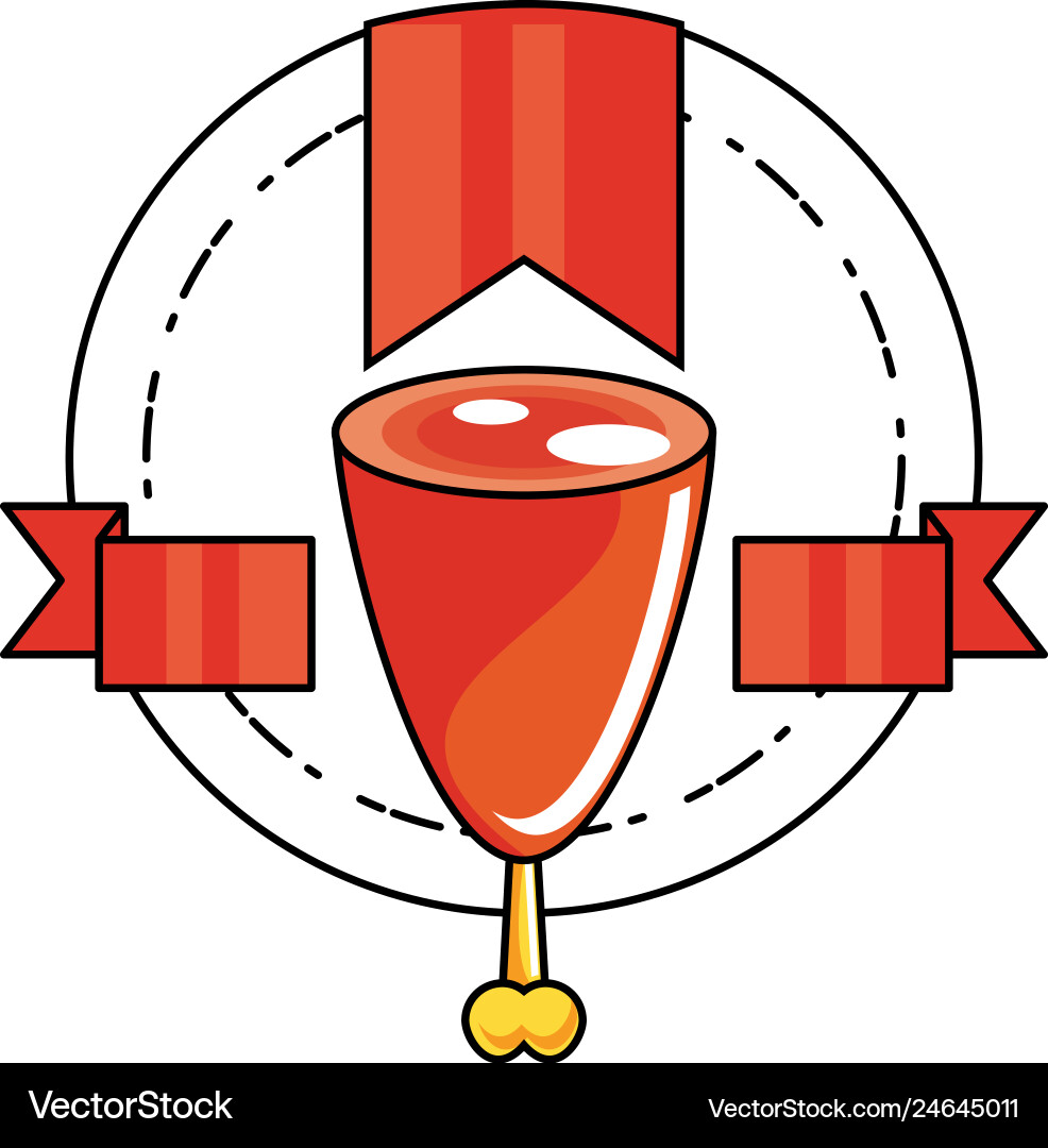 Fresh pork leg isolated icon Royalty Free Vector Image