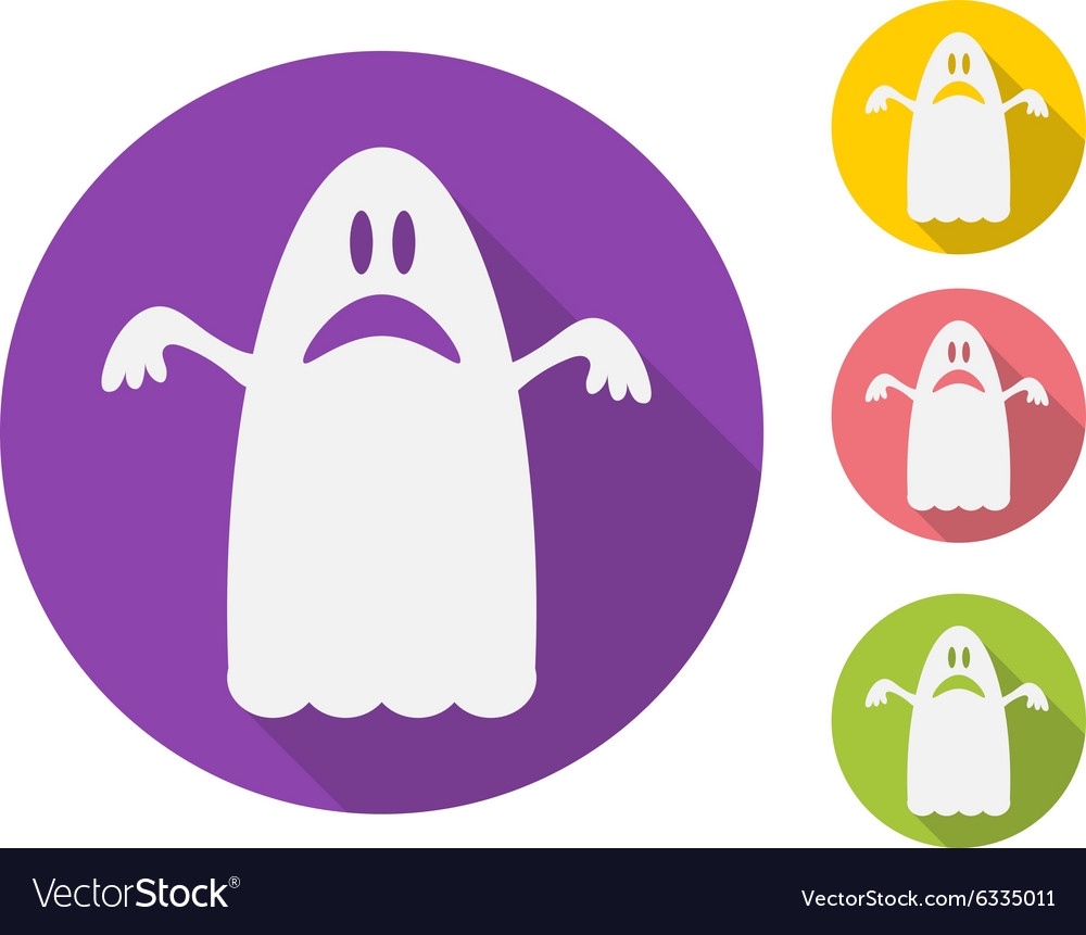 Ghost flat Royalty Free Vector Image - VectorStock