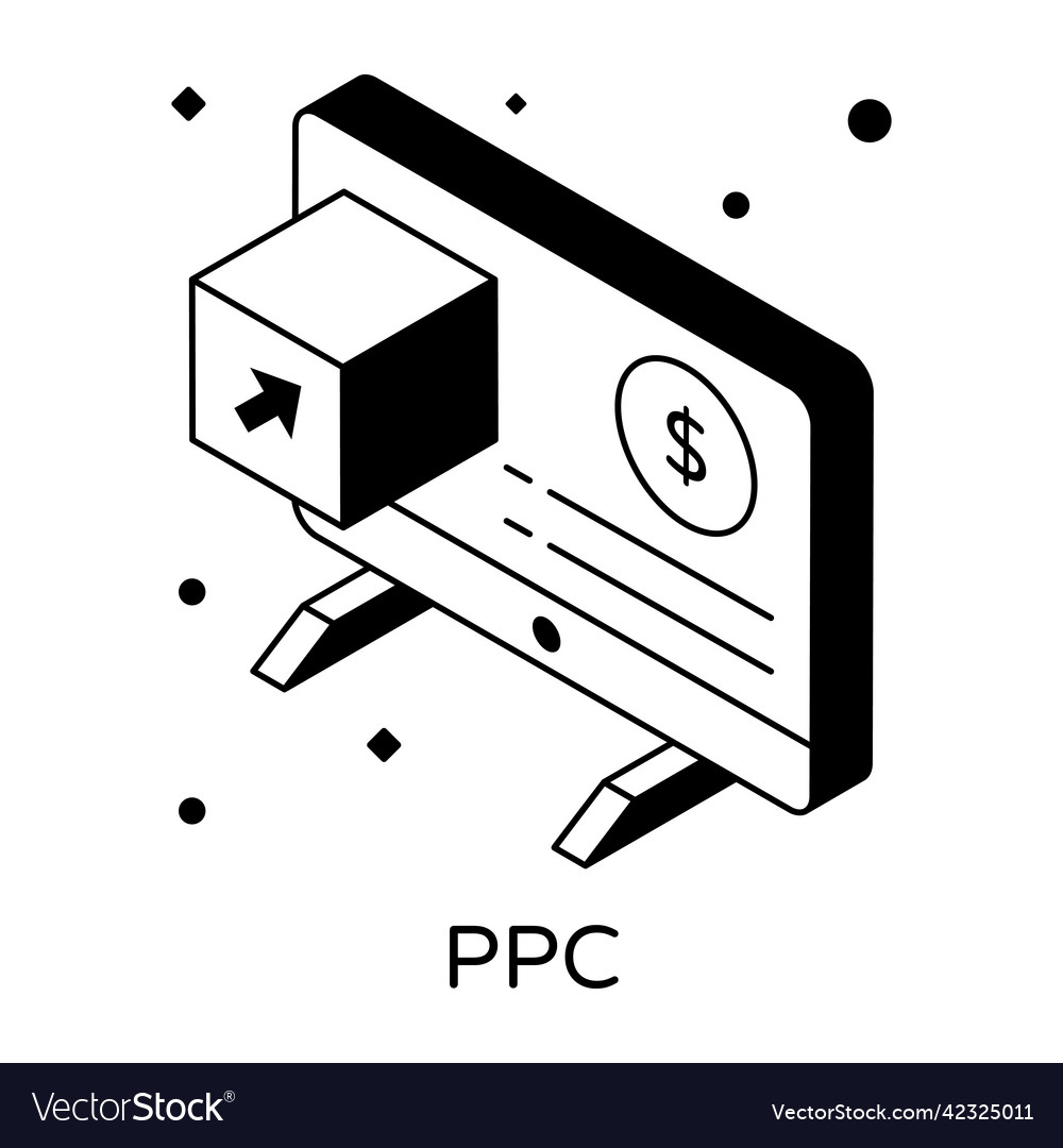 Ppc Royalty Free Vector Image - VectorStock