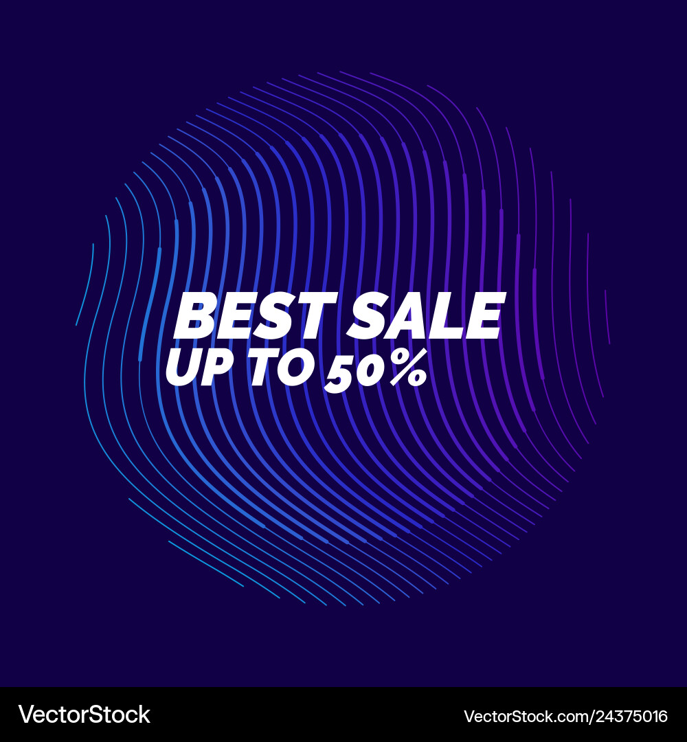 Abstract poster with line in a modern style Vector Image
