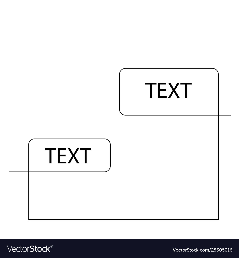 Continuous one line dialog box chat Royalty Free Vector