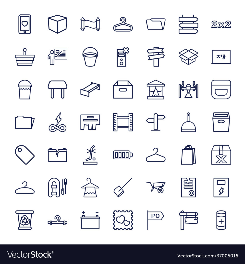 Empty icons Royalty Free Vector Image - VectorStock