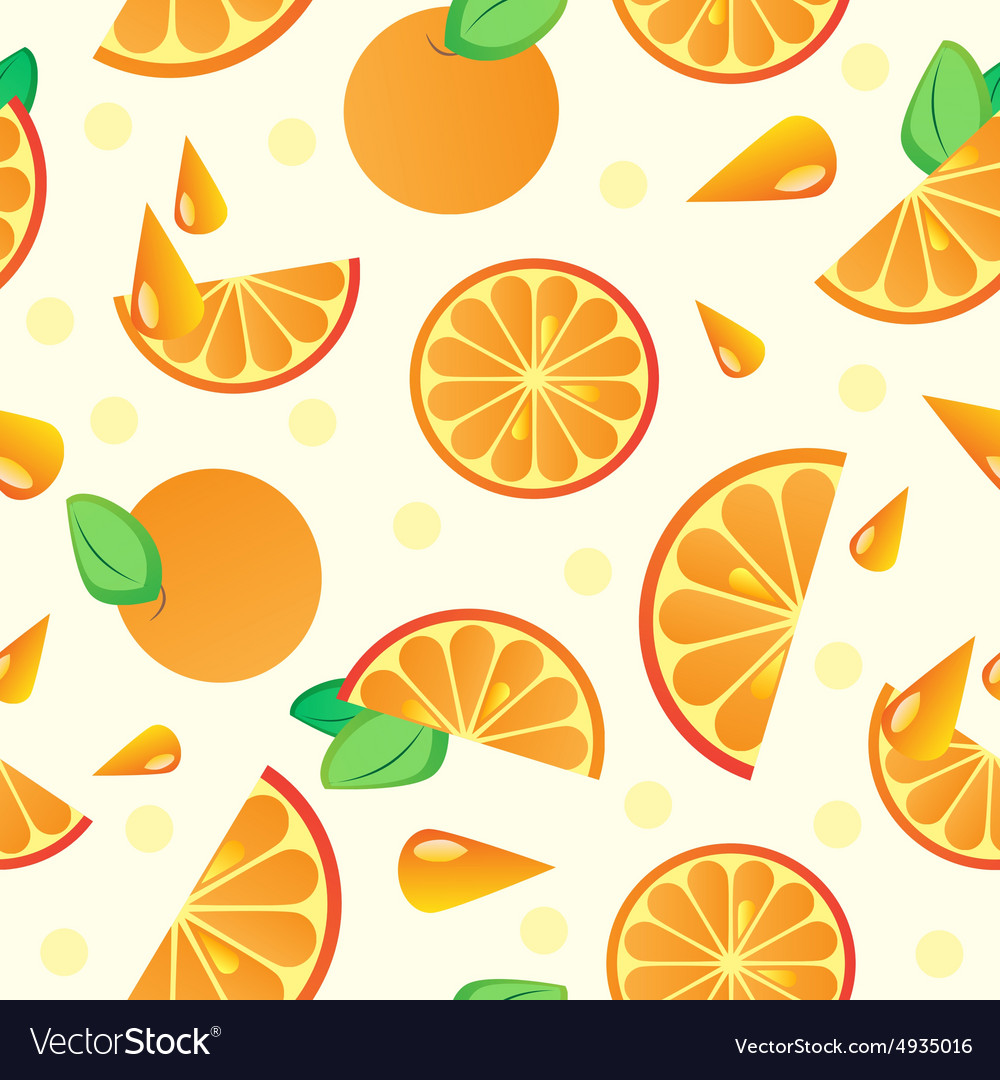Orange pattern Royalty Free Vector Image - VectorStock