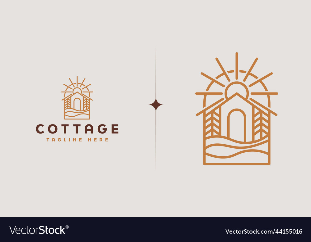 Rustic retro vintage wooden barn farm logo Vector Image