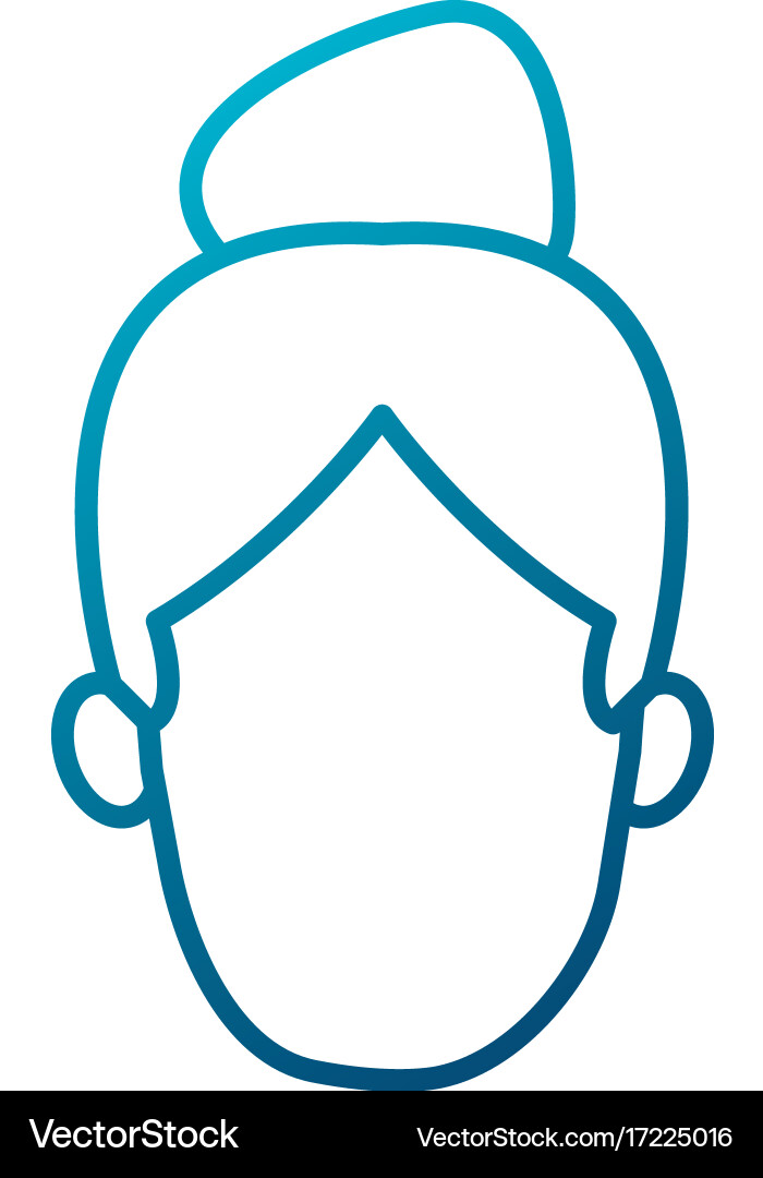 Woman faceless cartoon Royalty Free Vector Image