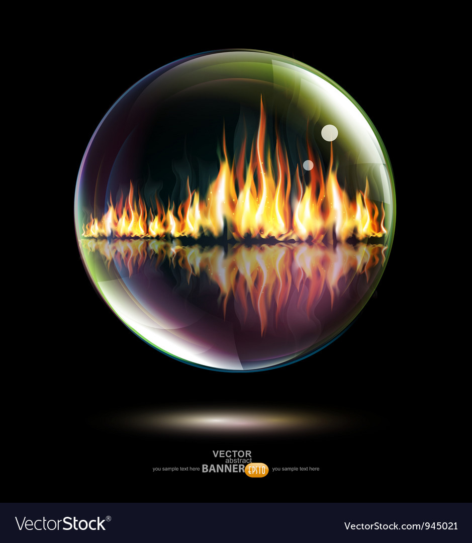 Bubbled flames Royalty Free Vector Image - VectorStock